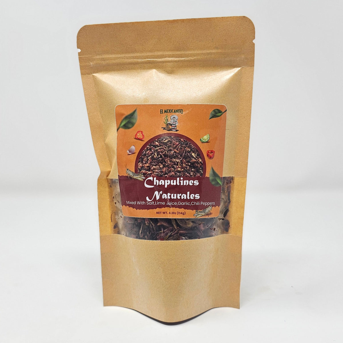 Chapulines Con Ajo, Chile De Arbol, Sal Y Limon – El Mexicanito